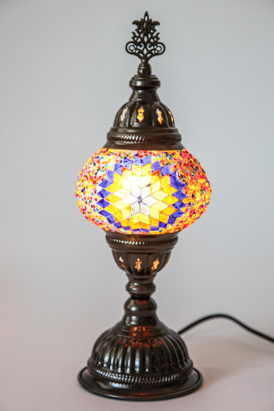 Mosaiklampe multicolor 13 x 13 x 30 cm — CACHET